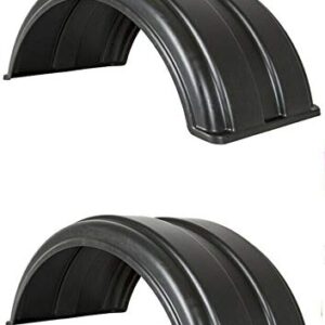 Qty. 2, Buyers Products 8590017-x2 Polymer Fenders (mounting Brackets Sold Separately). Fits Trucks with 16" to 17" Dual Rear Wheels.