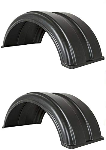 Qty. 2, Buyers Products 8590017-x2 Polymer Fenders (mounting Brackets Sold Separately). Fits Trucks with 16" to 17" Dual Rear Wheels.