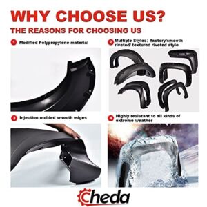 CHEDA Fender Flares, Compatible with 2016-2021 Tesla Model X, Front Right Passenger Door Wheel Cover Fender Arch Flare Mold, 1PC