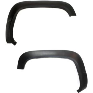 ulfwtqz 1 pair fender flares front left driver right passenger paint to match thermoplastic plastic bolt-on style 14453272 gm1291115