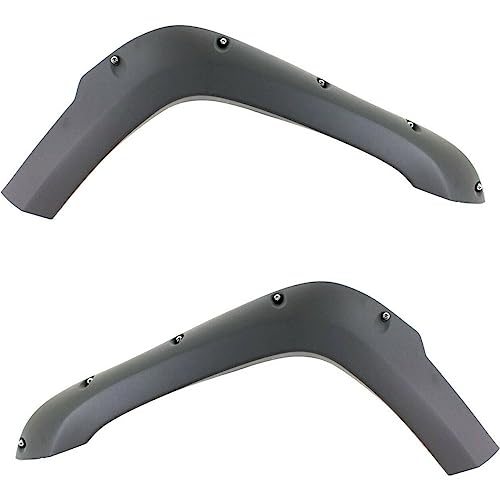 JLEJIANI 2pcs Fender Flares Front Primed Thermoplastic Bolt-On Style 14886506 SET-REPJ221305,Easy to install,free returns