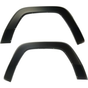 ulfwtqz set of 2 fender flares front primed plastic bolt-on style 14857132 ch1269120 ch1268120