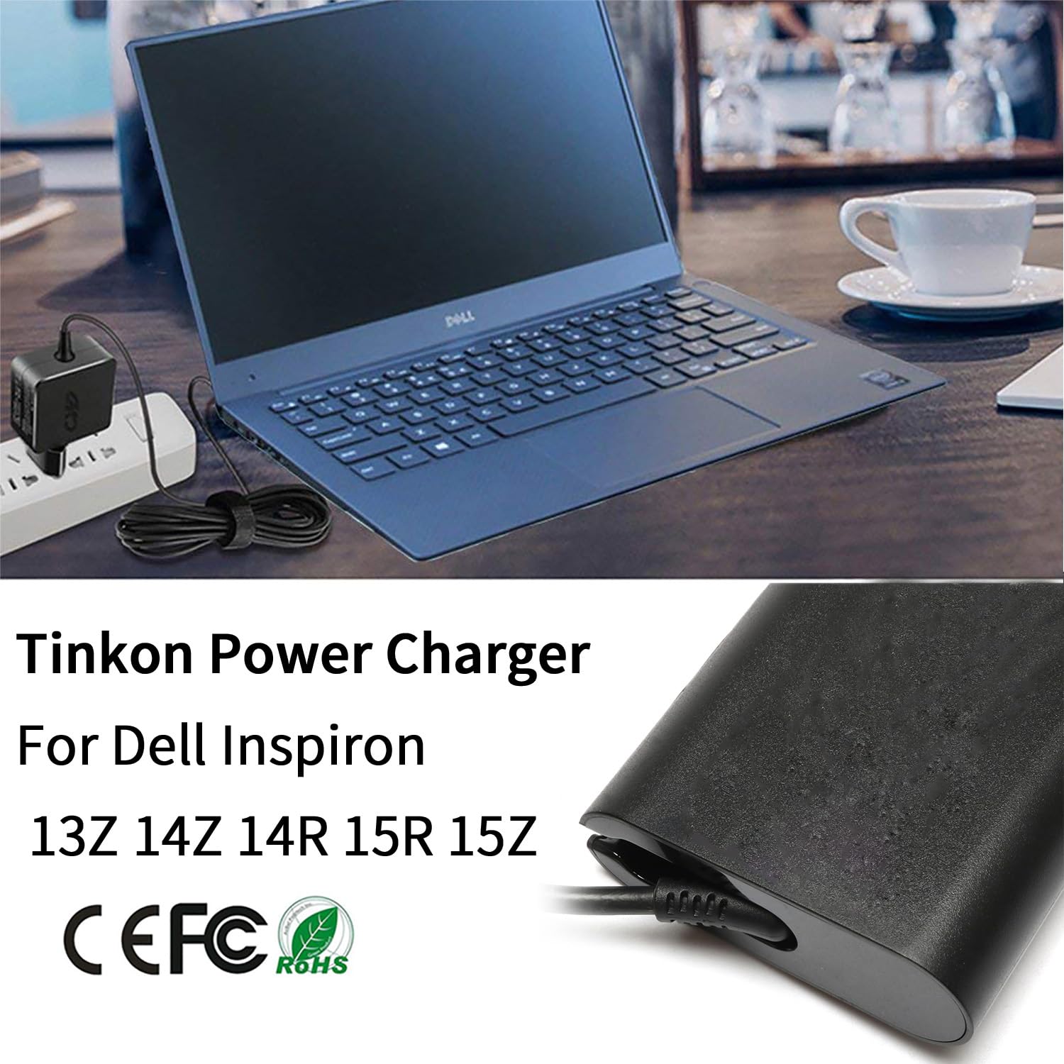 19.5V 3.34A 65W Laptop Charger for Dell Latitude 5400 7480 7490 5490 5480 5500 E5470 E6420 5580 5500 5590 7290 E6410 E5400 E6430 E6440 E6540 E7250 E7440 E7450 LA65NS2-01 LA65NM130 Adapter Power Cord