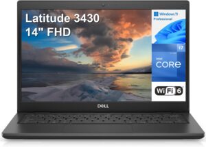 dell latitude 3000 series 3430 14" fhd business laptop computer, 12th gen intel 10-cores i7-1255u up to 4.7ghz, 16gb ddr4 ram, 1tb pcie ssd, wifi 6, bluetooth 5.2, backlit keyboard, windows 11 pro