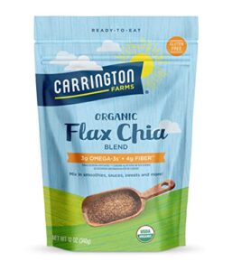 carrington farms flax chia blend, gluten free, usda organic, 12 ounce