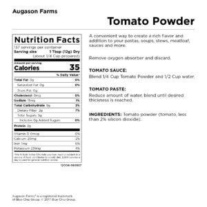 Augason Farms Tomato Powder Emergency Food Storage 3 lbs 10 oz