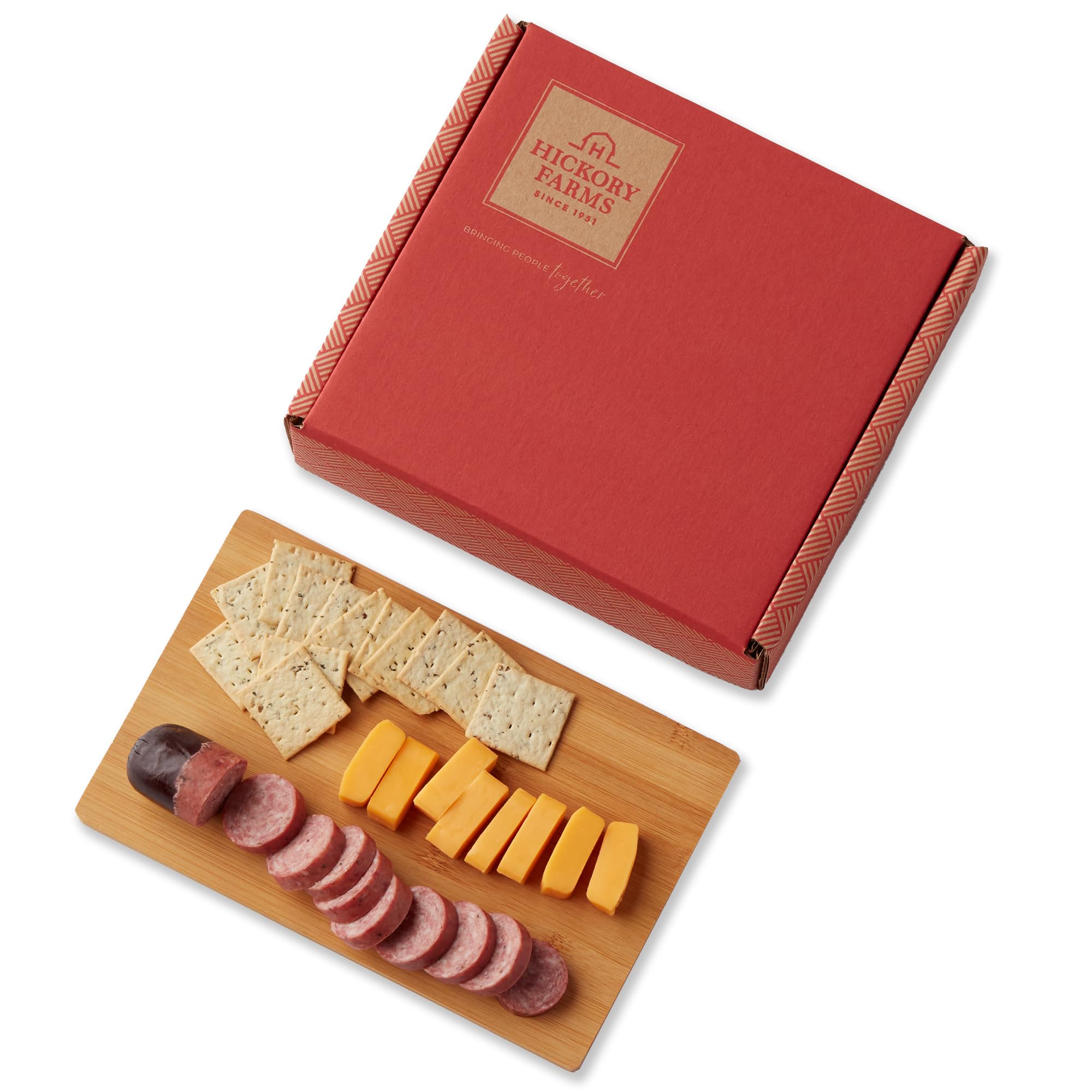 Hickory Farms Gourmet Meat & Cheese Gift Box - Charcuterie Food | Father's Day Gift | Perfect For Family, Birthdays, Sympathy, Retirement Gifts