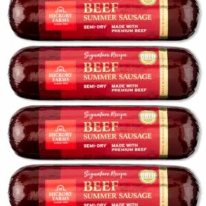 Hickory Farms Beef Summer Sausage 10 Ounce (Pack of 4)