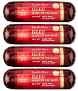 hickory farms beef summer sausage 10 ounce (pack of 4)