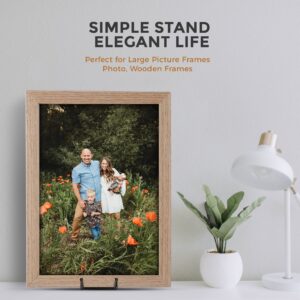 TR-LIFE 3 Pack 8 Inch Large Plate Stands for Display - Plate Holder Display Stand + Metal Frame Holder Stand for Picture, Book, Decorative Plate, Platter, Photo Easel (3 Pack)