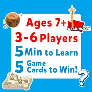 Skillmatics Board Game - Scout It Out 50 States, Guessing & Trivia Game for Families, Educational Toys, Card Games for Kids, Teens and Adults, Gifts for Boys and Girls Ages 7, 8, 9 and Up