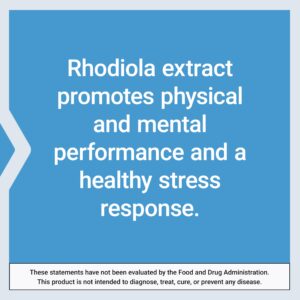 Life Extension Rhodiola Extract, Rhodiola rosea supplement, standardized extract, promotes physical and mental performance, gluten-free, non-GMO, vegetarian, 250 mg, 60 capsules