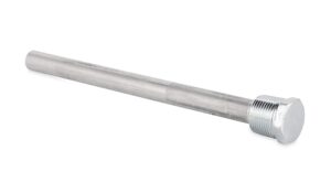 camco aluminum anode rod- extends the life of water heaters by attracting corrosive elements, tank corrosion protection (11563), silver