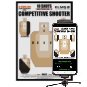 competitive shooter smart target - dry fire laser target