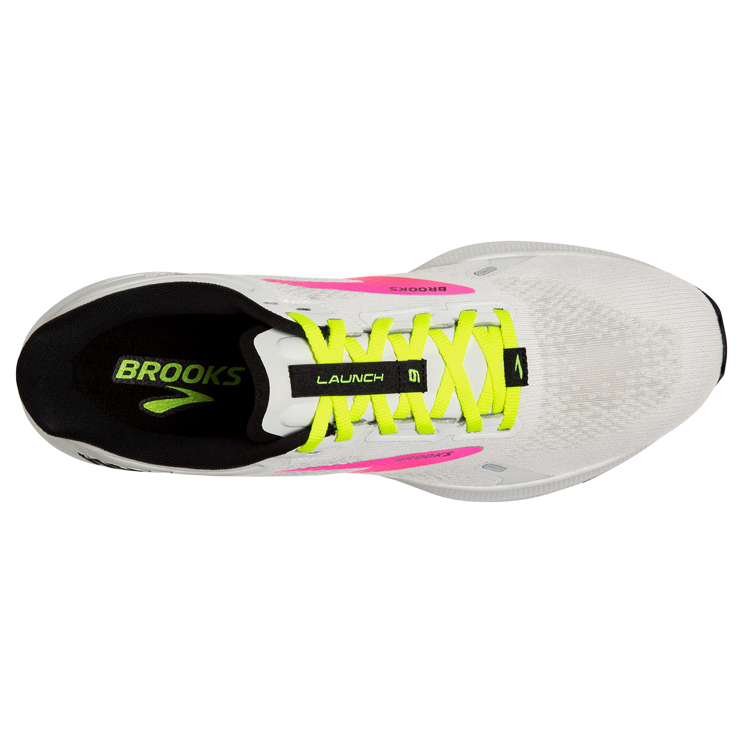 Brooks Men’s Launch GTS 9 Supportive Running Shoe - White/Pink/Nightlife - 11