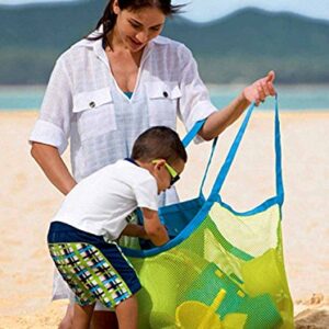 SupMLC Mesh Beach Bag Extra Large Beach Bags and Totes Tote Backpack Toys Towels Sand Away For Holding Beach Toys Children' Toys Market Grocery Picnic Tote