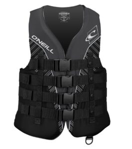 o'neill men's superlite uscg life vest,black/black/smoke:white,xl