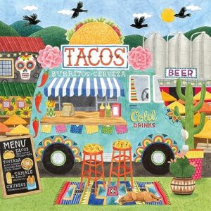 ceaco - food trucks - taco truck - 500 piece jigsaw puzzle