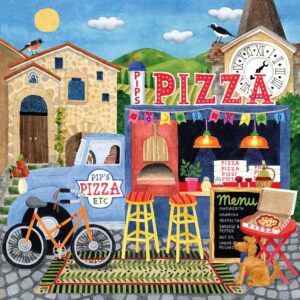 ceaco - food trucks - pip's pizza truck - 500 piece jigsaw puzzle