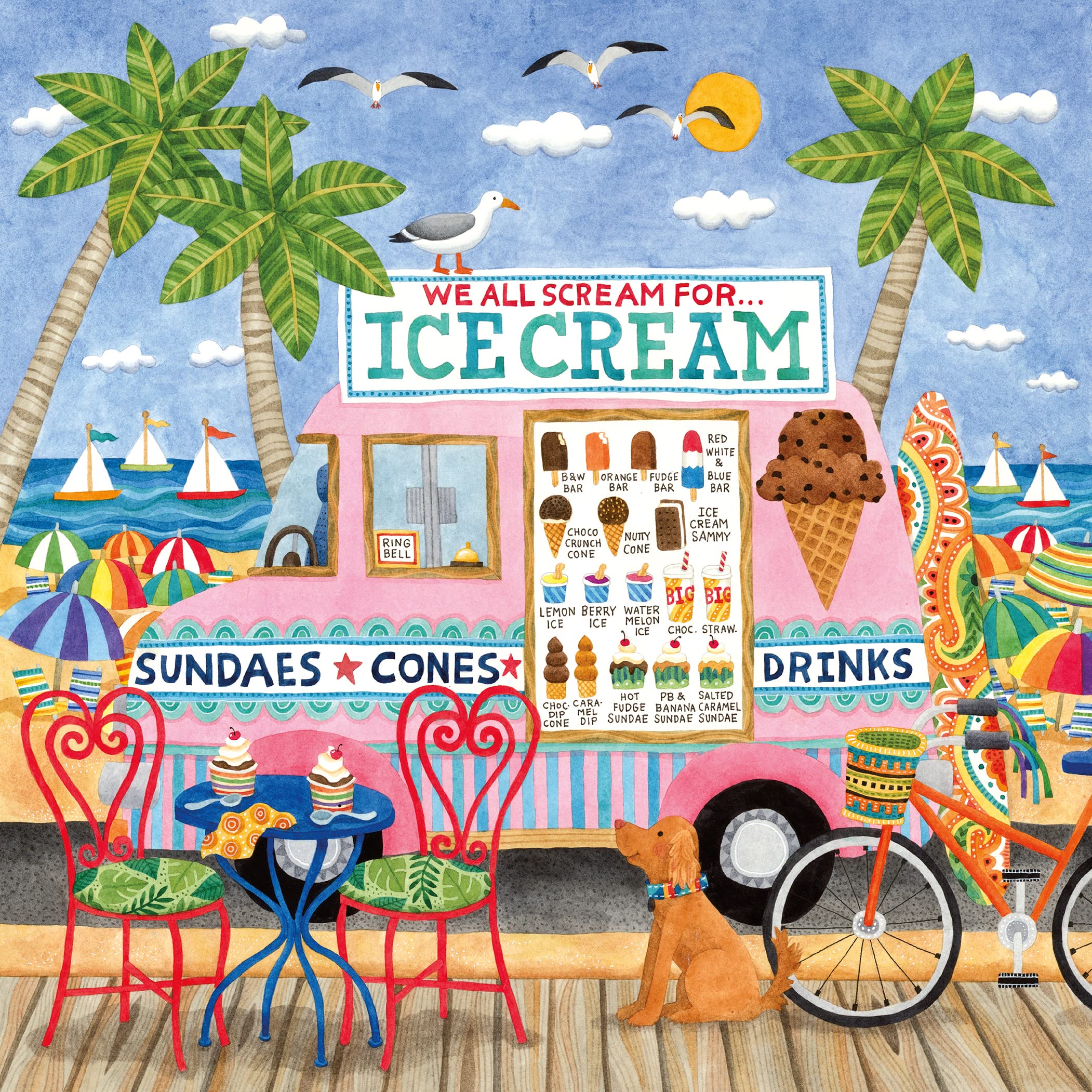 Ceaco - Food Trucks - Ice Cream Truck II - 500 Piece Jigsaw Puzzle