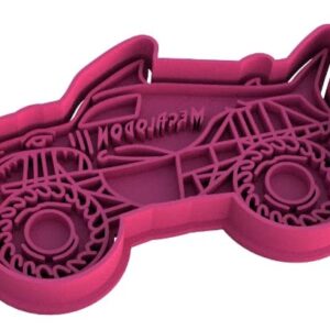 Monster Truck Jam Cookie Cutter & Stamp