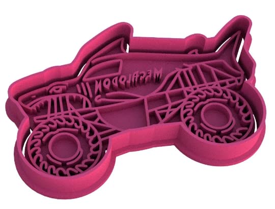 Monster Truck Jam Cookie Cutter & Stamp