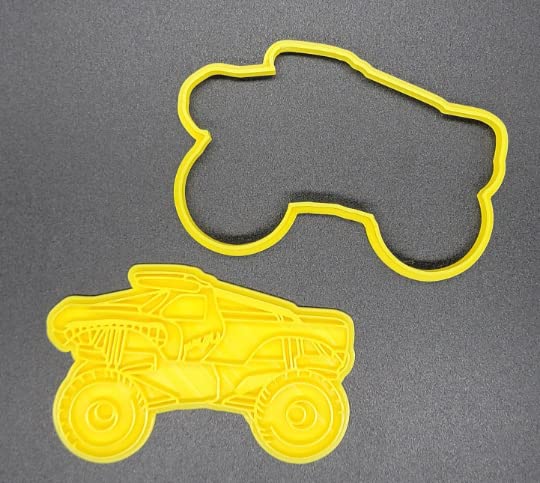 Monster Truck Jam Cookie Cutter & Stamp