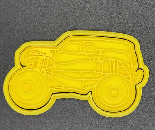 Monster Truck Jam Cookie Cutter & Stamp