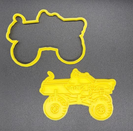 Monster Truck Jam Cookie Cutter & Stamp