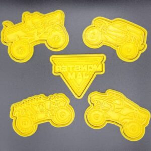 Monster Truck Jam Cookie Cutter & Stamp