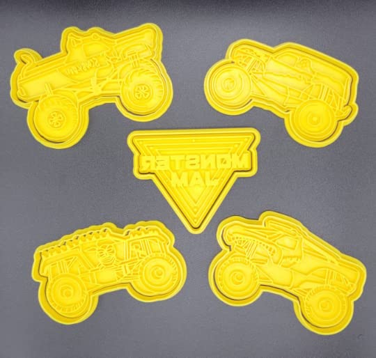 Monster Truck Jam Cookie Cutter & Stamp