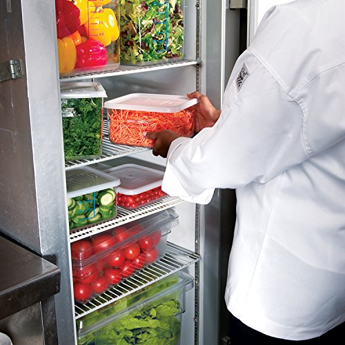 Rubbermaid Commercial Products Food Storage Box/Tote for Restaurant/Kitchen/Cafeteria, 16.5 Gallon, Clear (FG332800CLR)