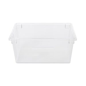 Rubbermaid Commercial Products Food Storage Box/Tote for Restaurant/Kitchen/Cafeteria, 16.5 Gallon, Clear (FG332800CLR)