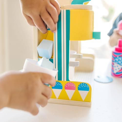 Melissa & Doug Fun at The Fair! Wooden Snow-Cone and Slushie Play Food Set - FSC Certified