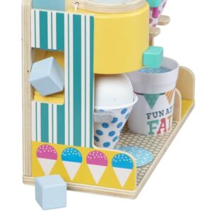 Melissa & Doug Fun at The Fair! Wooden Snow-Cone and Slushie Play Food Set - FSC Certified