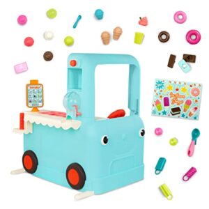 b. toys- ice cream shoppe- pretend play ice cream toys, tablet & accessories – interactive food truck for toddlers, kids – educational pretend play set – 2 years +