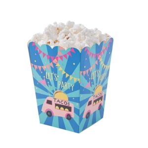 fun express food truck party popcorn box - party supplies - vbs vacation bible school supplies/decor - 6 pieces