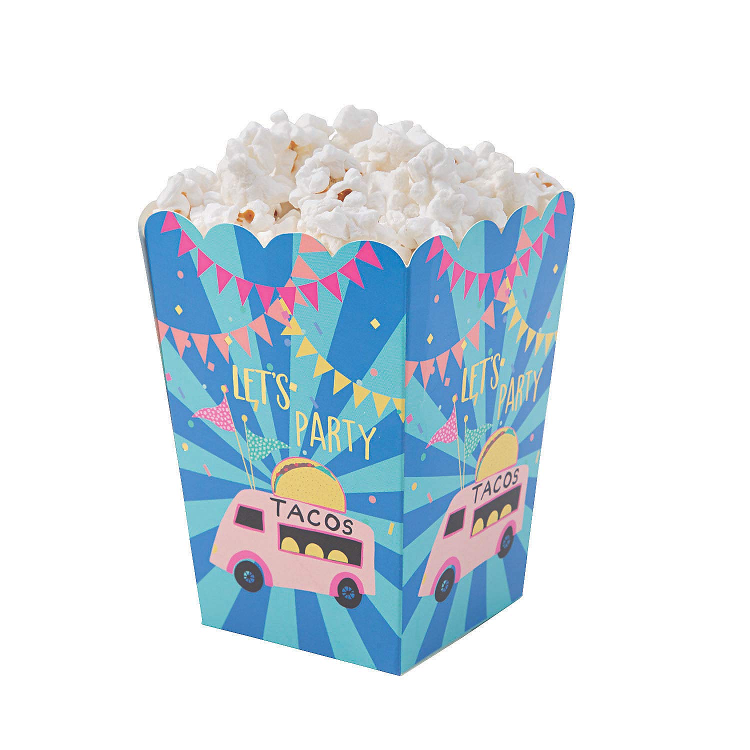 Fun Express FOOD TRUCK PARTY POPCORN BOX - Party Supplies - VBS Vacation Bible School Supplies/Decor - 6 Pieces