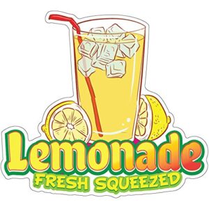 signmission lemonade fresh squeezed concession stand food truck sticker, decal size: 24"