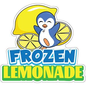 signmission frozen lemonade concession stand food truck sticker, decal size: 16"