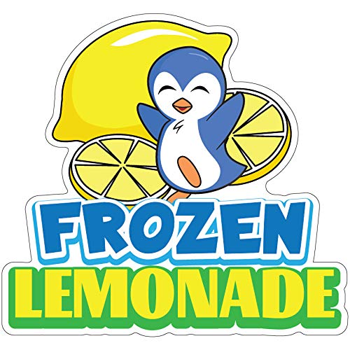 SignMission Frozen Lemonade Concession Stand Food Truck Sticker, Decal Size: 16"