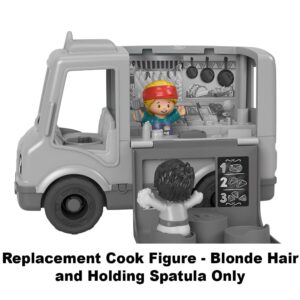 Replacement Part for Fisher-Price Little People Serve It Up Food Truck Playset - GTT73 ~ Replacement Cook Figure ~ Blonde Hair ~ Holding Spatula