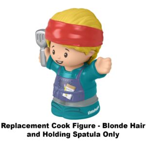 Replacement Part for Fisher-Price Little People Serve It Up Food Truck Playset - GTT73 ~ Replacement Cook Figure ~ Blonde Hair ~ Holding Spatula