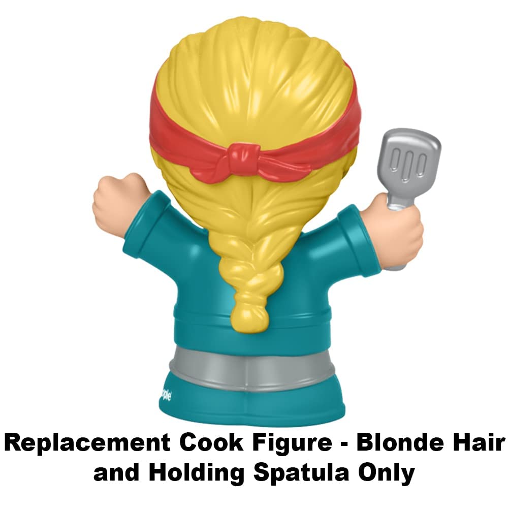 Replacement Part for Fisher-Price Little People Serve It Up Food Truck Playset - GTT73 ~ Replacement Cook Figure ~ Blonde Hair ~ Holding Spatula