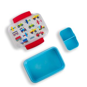 Wildkin Plastic Food Container for Boys & Girls, Perfect for Daycare & Preschool, Food Storage Containers Meal Prep with Lids, Airtight and Dishwasher Safe Food Storage (Trains, Planes & Trucks)