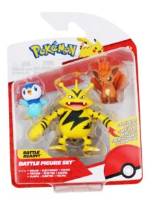 pokemon electabuzz piplup vulpix battle feature figure set action ready