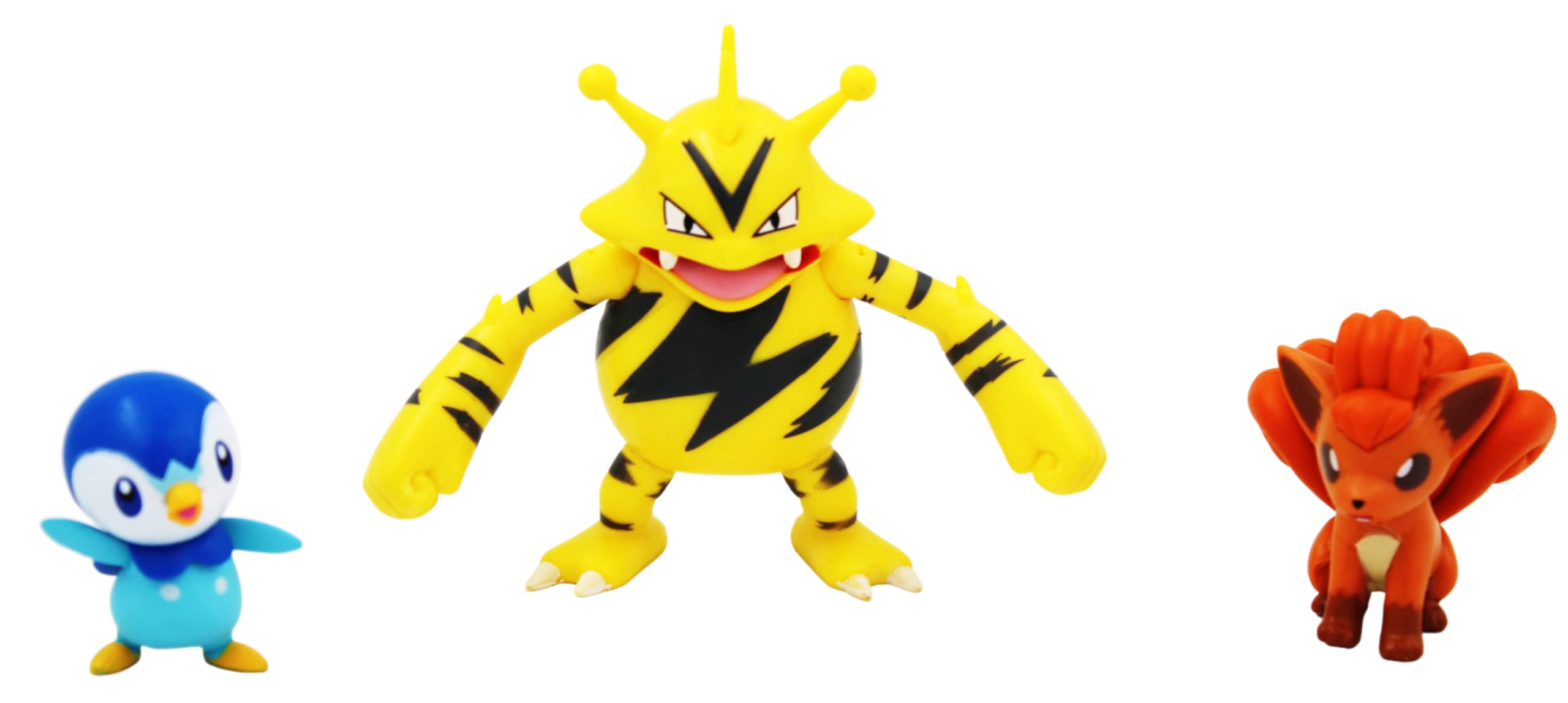 Pokemon Electabuzz Piplup Vulpix Battle Feature Figure Set Action Ready