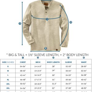 Venado Long Sleeve Shirts for Men – Flex Henley Shirts for Men Outdoor Wear (XX-Large, Oatmeal)