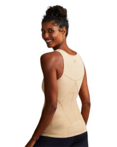 tommie copper for women lower back support tank, compression shirt for women with lower back pain relief, lower back support compression tank, nude m