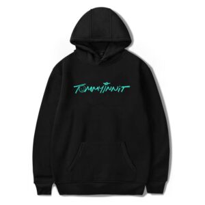 pajomlag tommyinnit signature black fashion hoodie men/women hip hop hoodie sweatshirt autumn male/ladies (black,medium)